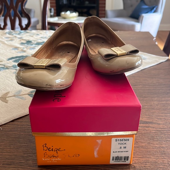 kate spade | Shoes | Kate Spade Ballerina Flats In Beige My Favorite ...